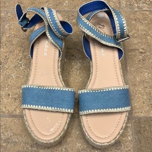 Matisse | Shoes | Matisse Denim Wedge Espadrilles | Poshmark